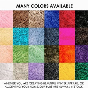 Fabricla Shaggy Faux Fur Fabric Use Fake Fur Fabric for DIY, Craft Fur ...