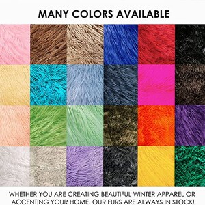 Fabricla Shaggy Faux Fur Fabric Use Fake Fur Fabric for DIY - Etsy