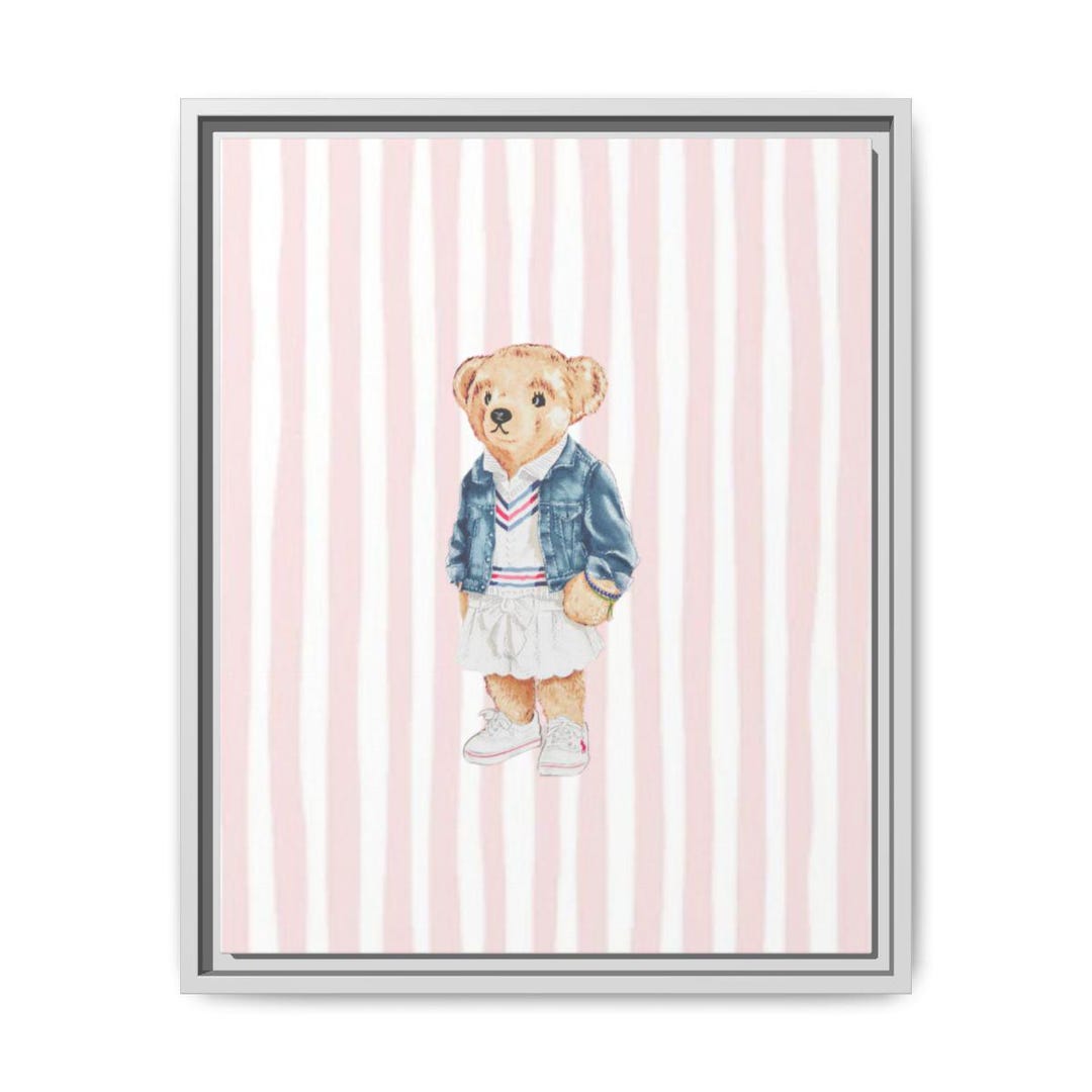 Miss Preppy Bear Print: Preppy Nautical Wall Art (digital Download - Etsy