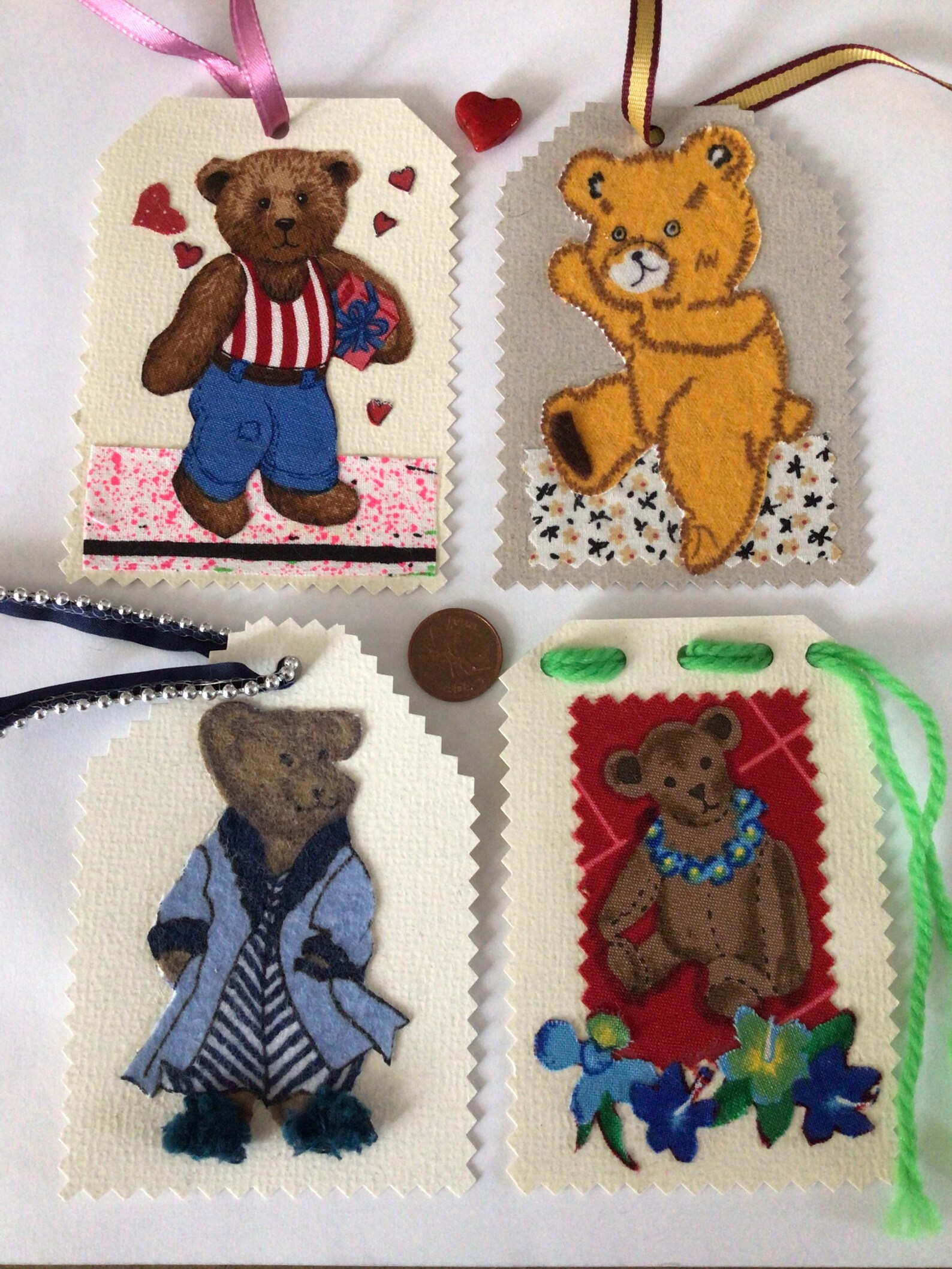 5 Teddy Bear Gift Tags Large Cute Tags for Gifting Variety | Etsy