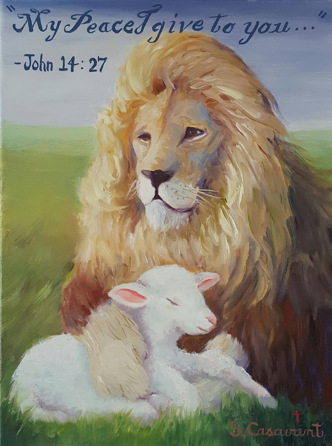 Lion and Lamb. Peace, Jesus, Lamb of Judah, King, Ruler, Prince of ...
