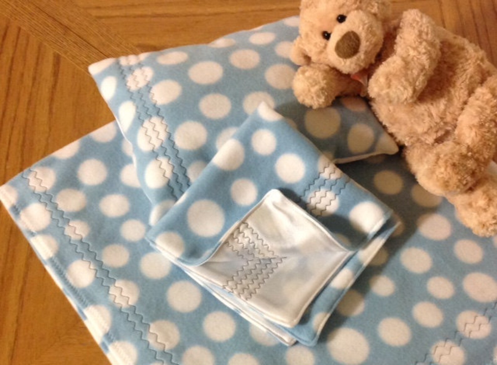 Fleece Blanket Pillow & Lovey Set Baby / Toddler Blue W/ - Etsy