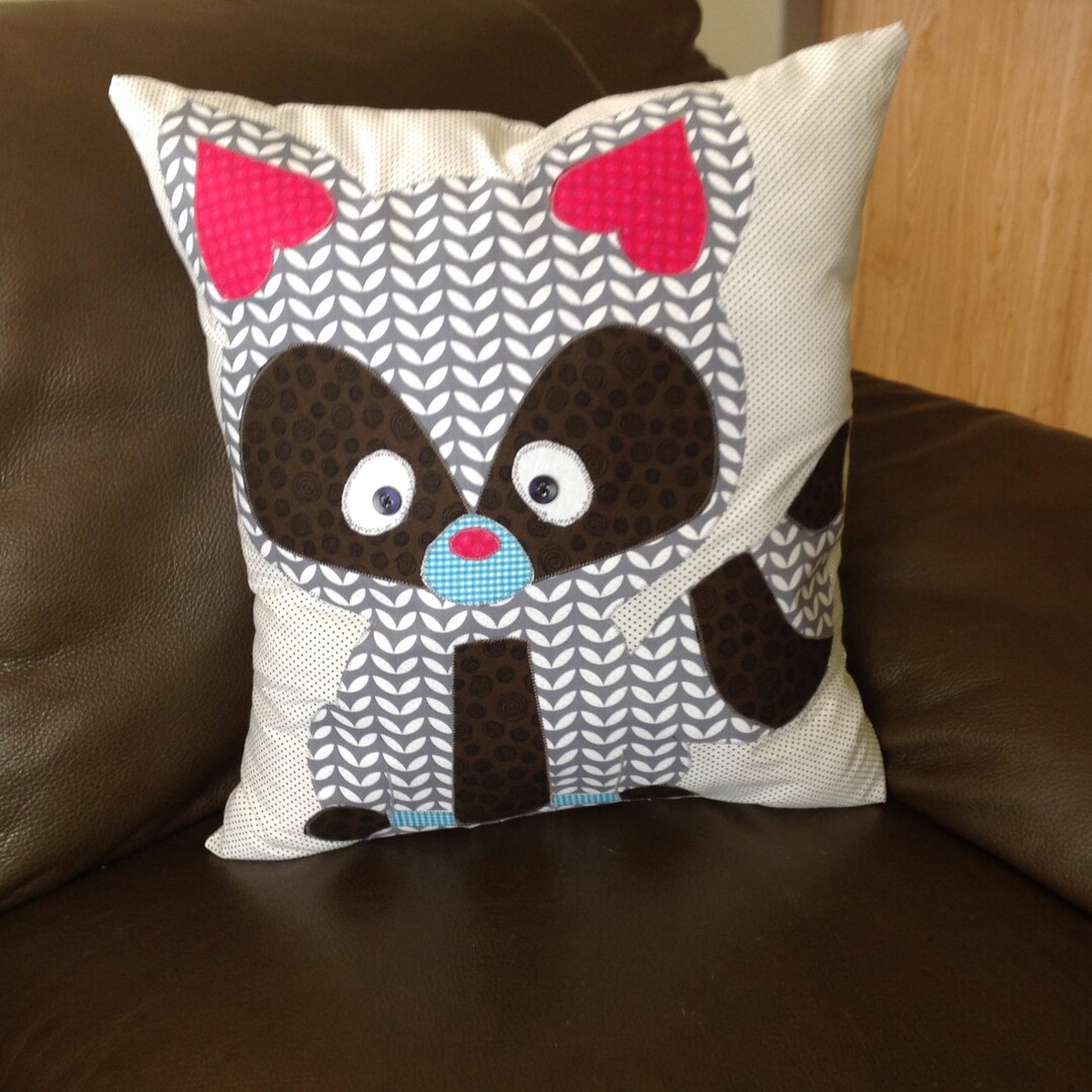Woodland Animal Pillow - Raccoon - Pillow Toy - Woodland Nursery - Etsy