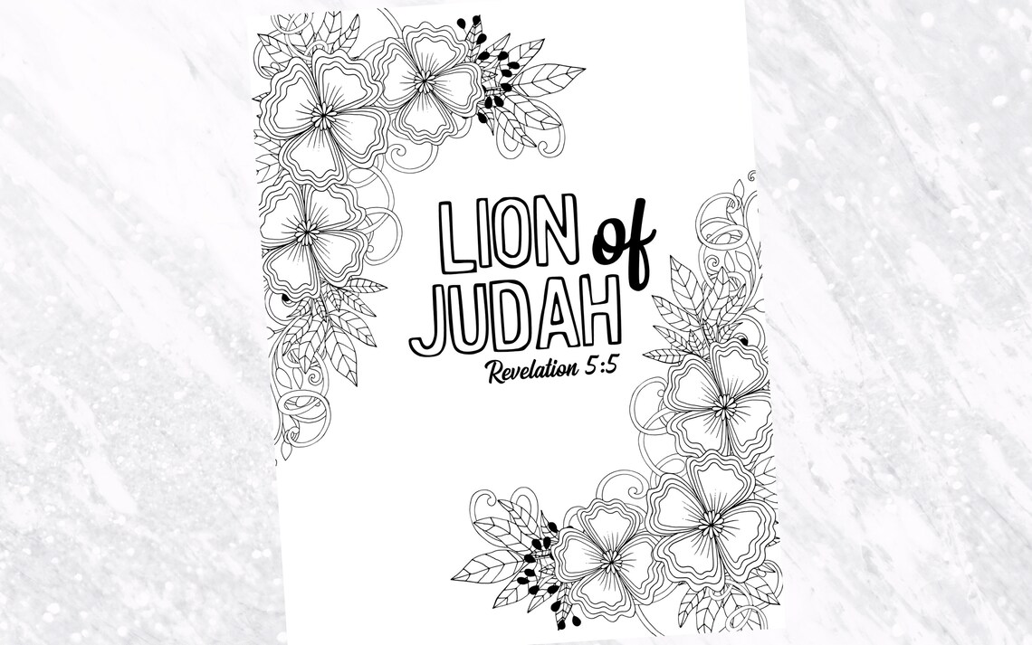 Names of God Coloring Pages: Scripture Art Prints (set of 5) (PDF) - Etsy