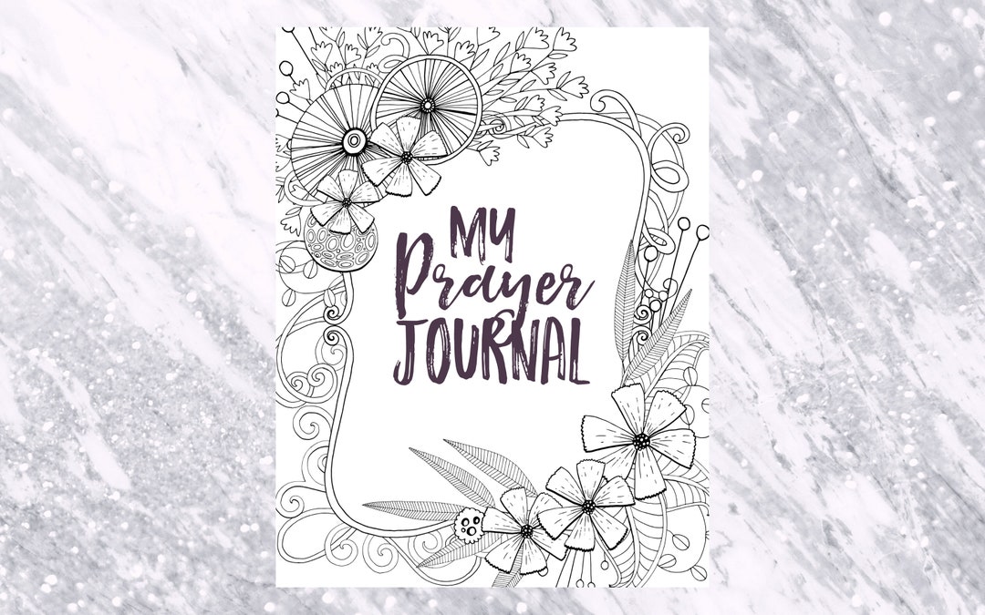Color-your-own Prayer Journal | Instant Download | Inspirational Art ...
