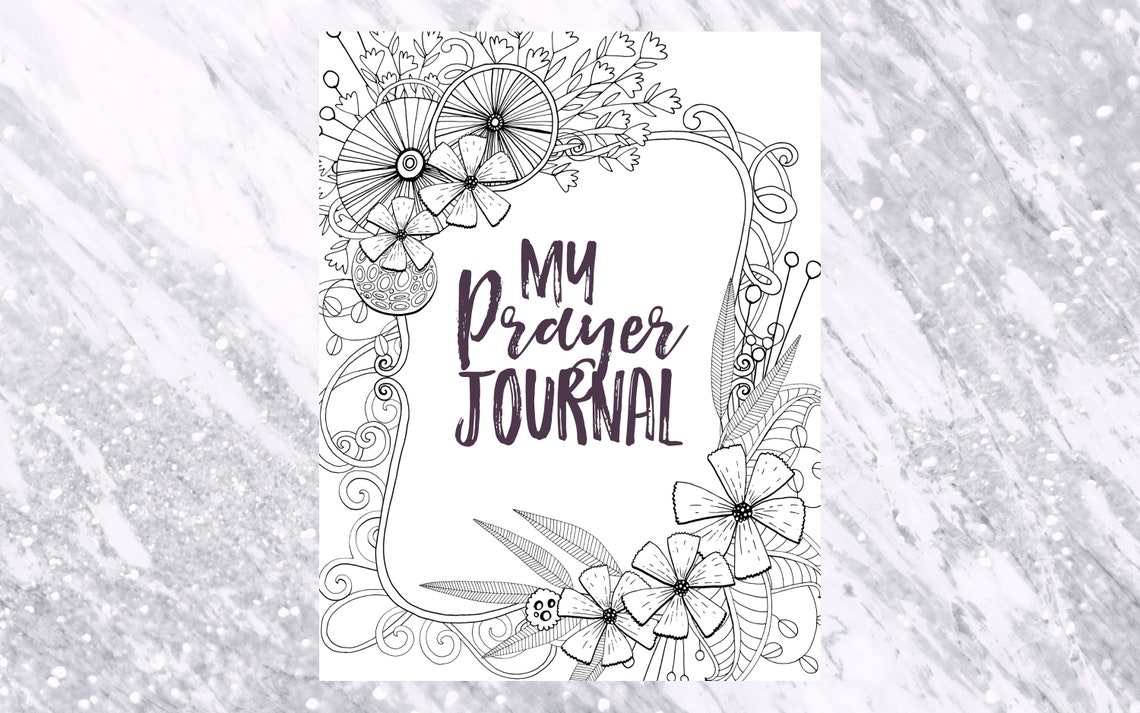 Color-your-own Prayer Journal | Instant Download | Inspirational Art ...