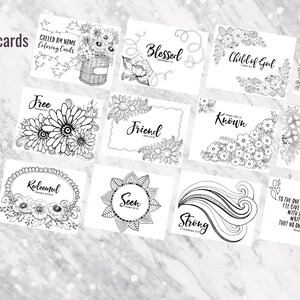 Called by Name Scripture Coloring Cards: Inspirational Art (set of 12 ...