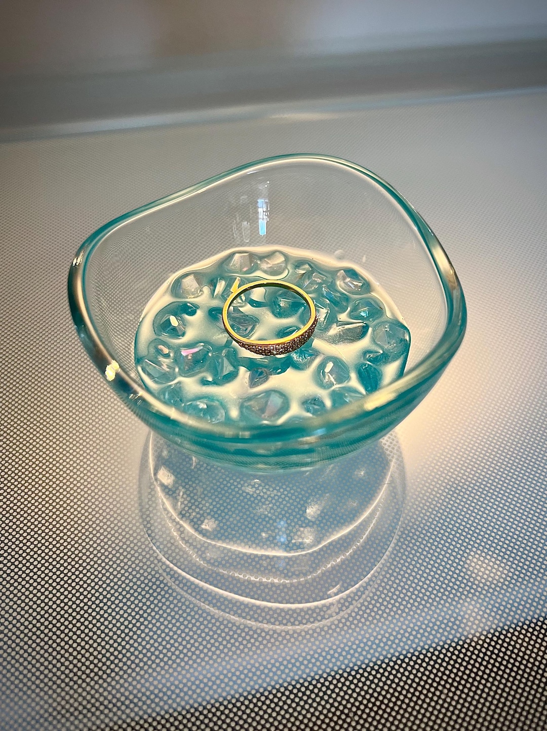 Epoxy Resin Ocean Art, Glass Ring Dish, Small Bowl, Jewelry Trinket ...