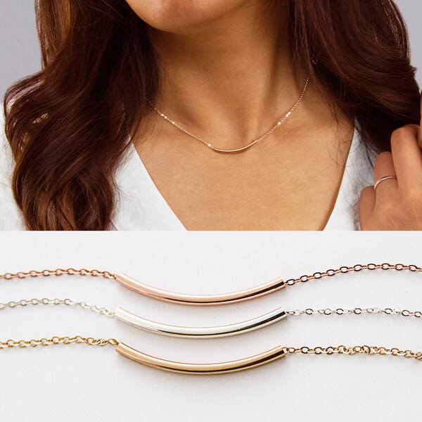 Simple Long Necklace - Etsy