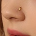 Tiny 3D Diamond Shape Threadless Flat Back Nose Stud, 20,18,16ga, 5 ...