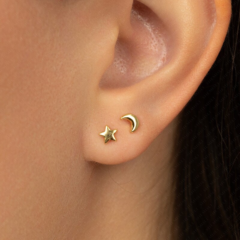 Star Stud Earrings - Etsy