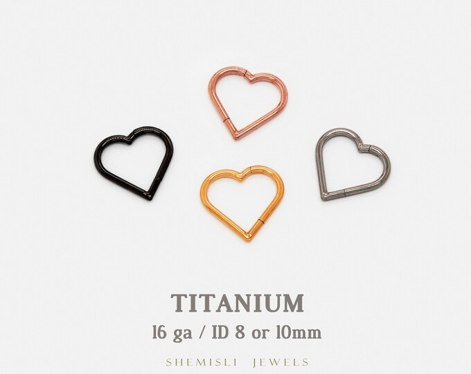 Double Septum Ring Crescent Moon Hoop Daith Hoop Hinged - Etsy