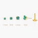 Tiny Cloud Threadless Flat Back Nose Stud, 20,18,16ga, 5-10mm Unisex ...
