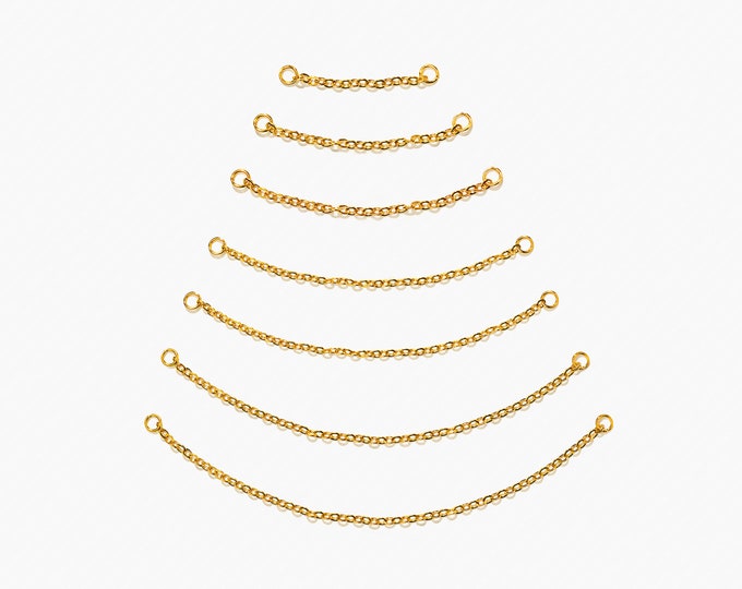 Dainty Moon and Star Sterling Silver Chain for Cartilage Piercing ...