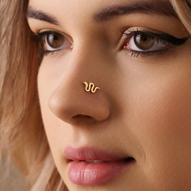 Snake Nose Ring - Etsy