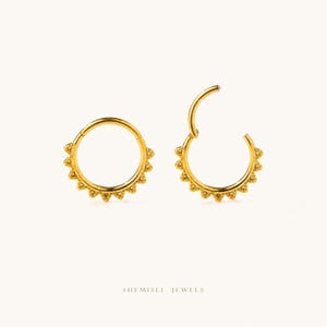 Sun Daith Hoop, Clicker Earring, Minimalist Style, A-SH680 SH681 - Etsy