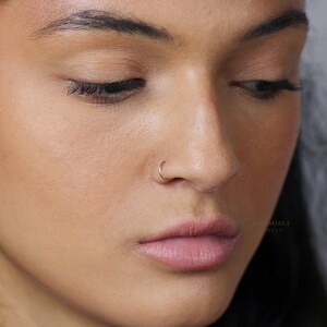 Simple Nose Ring, No Hinge Design, 20ga, 5, 6, 7, 8, 9, 10mm, Unisex ...