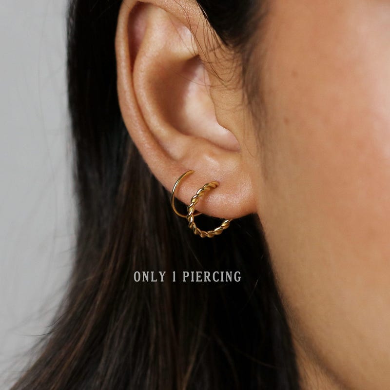 Double Hoop Earrings - Etsy