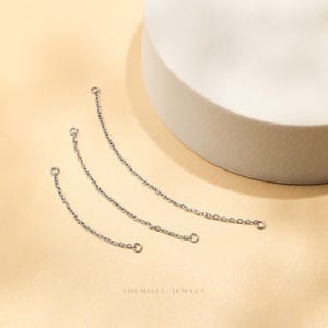 Cable Chain Attachment, Single Piercing Front & Back Linker, Multiple ...