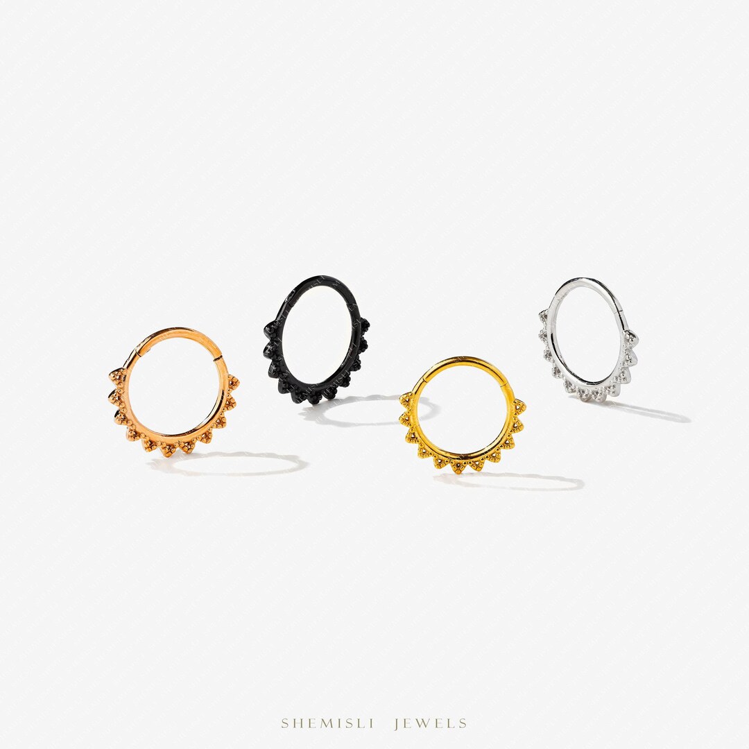 Sun Nose Ring, Septum Hoop, Minimalist Style, A-SH680 SH681 - Etsy