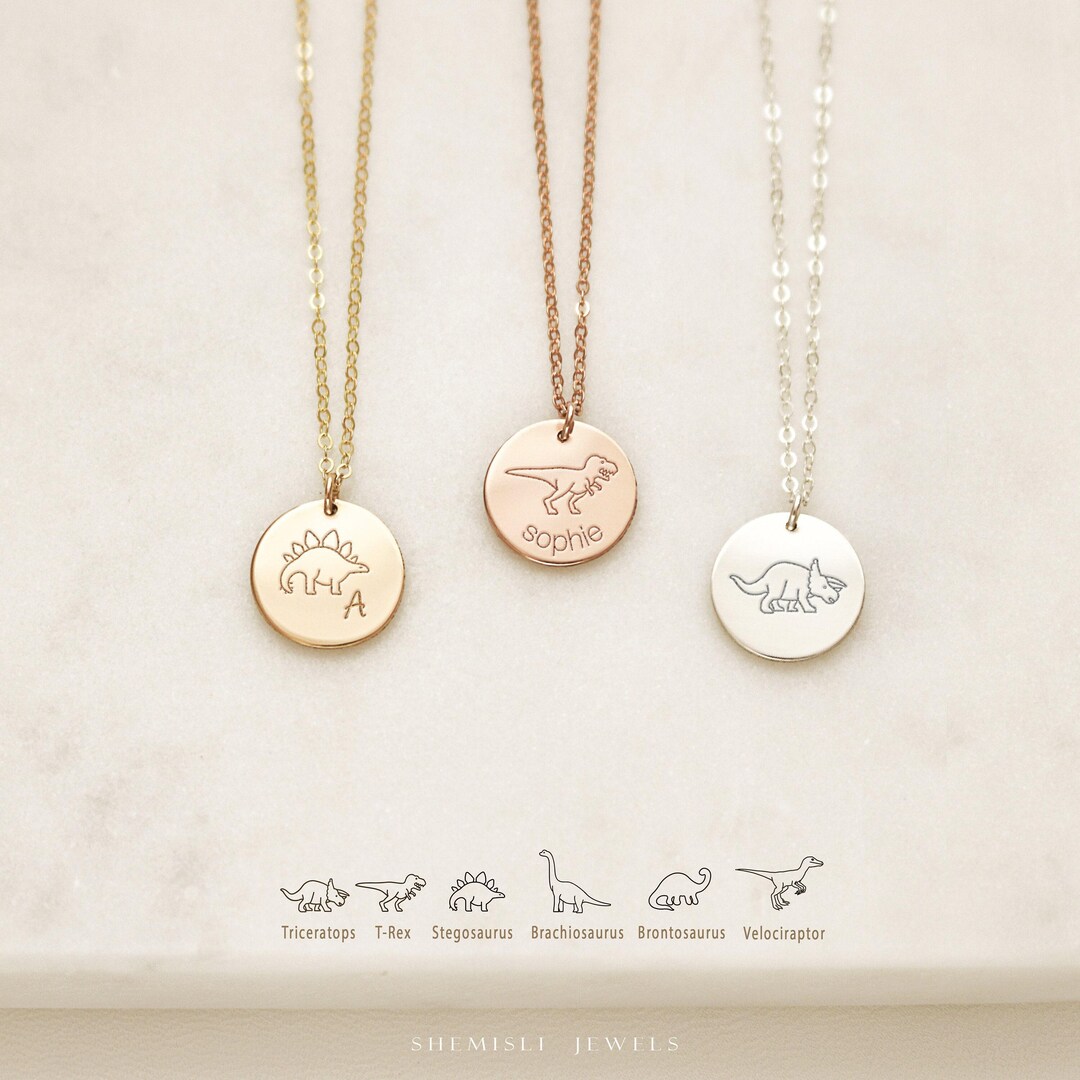 Dinosaur Necklace, Kids Dino Jewelry, Paleontology, Jurassic, T.rex ...