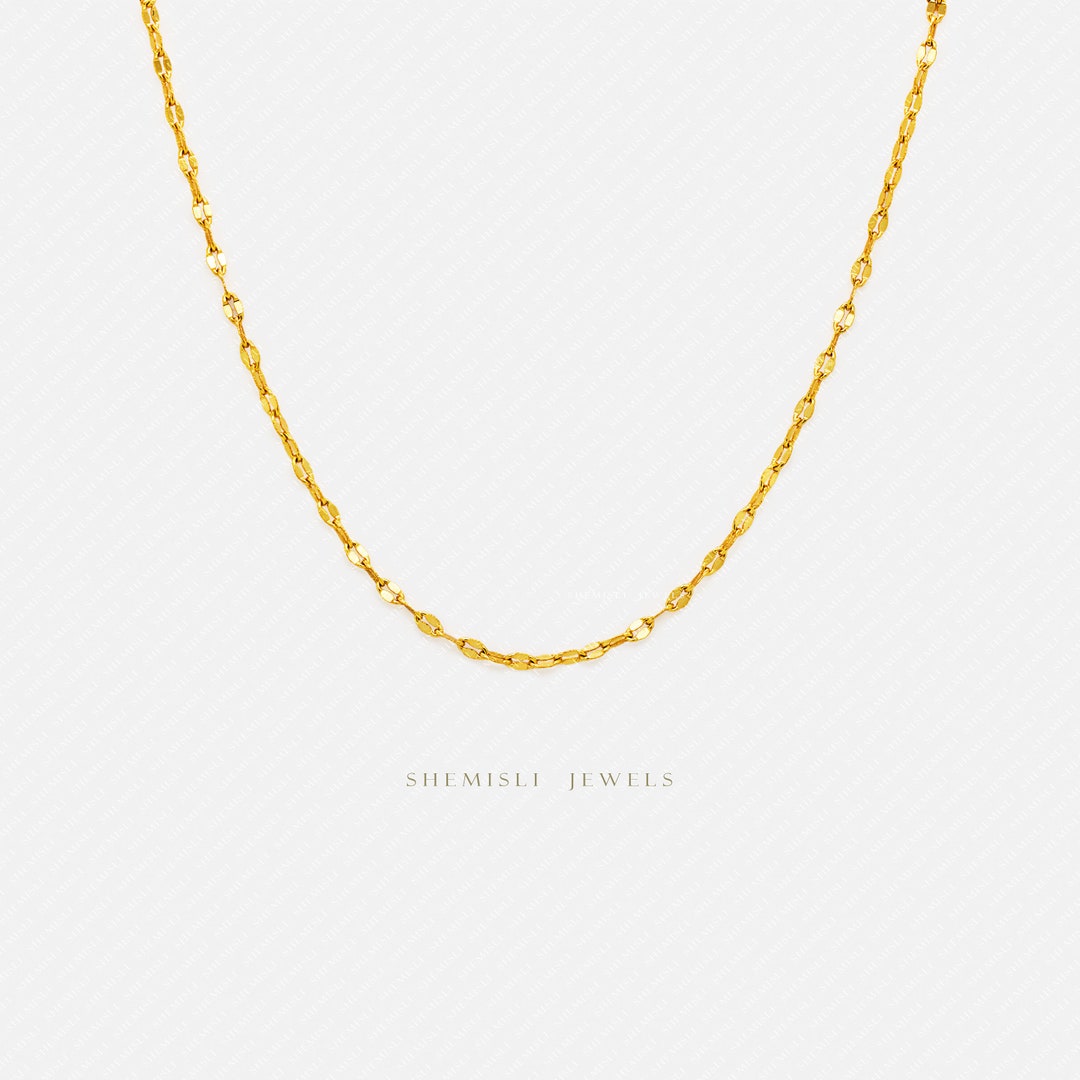 Lip Chain Necklace, Silver or Gold Plated 15 3 SHEMISLI SN003 - Etsy
