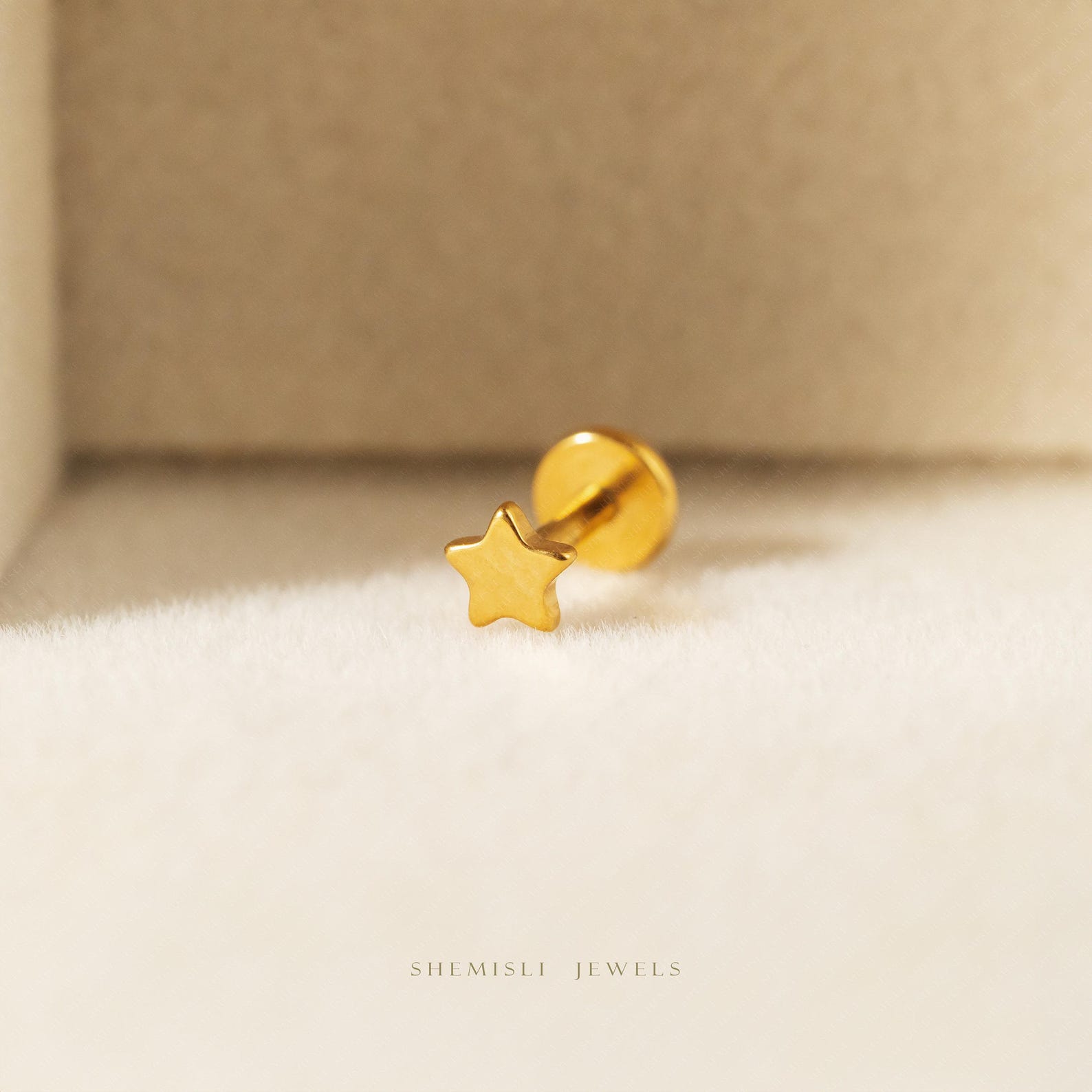 Super Tiny Cute Star Threadless Flat Back Nose Stud, A-SS903 - Etsy