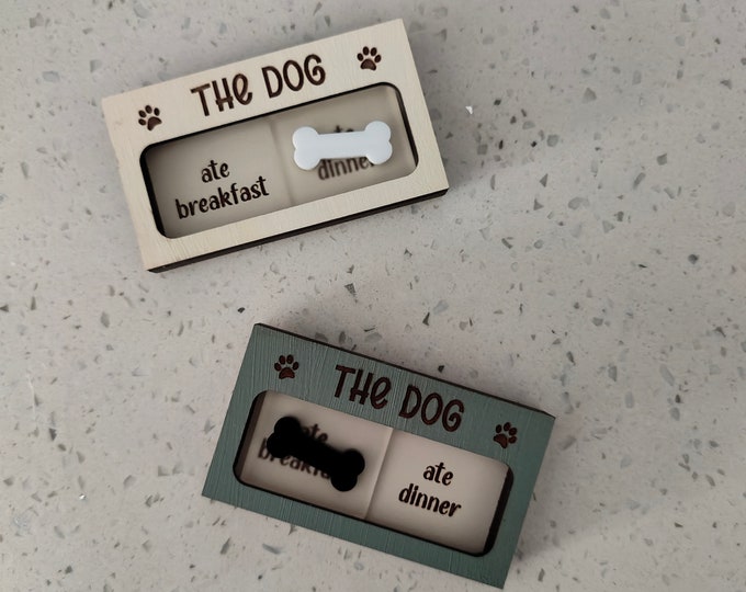 The Dog Has Been Fed Reminder: Personalised Reversible Aluminium Door ...