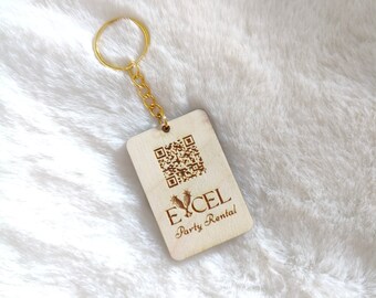Qr Code Key Tag - Etsy