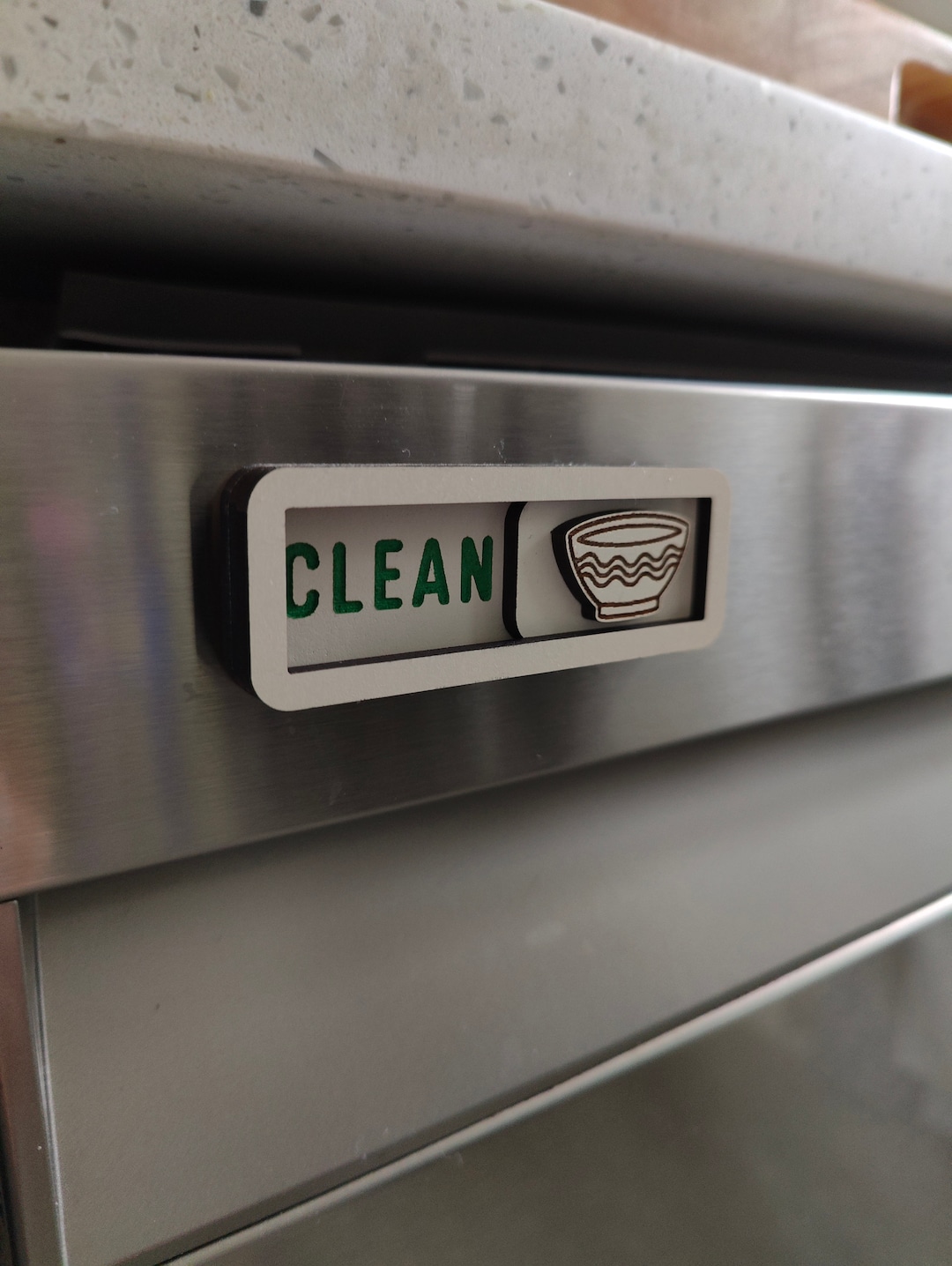 Clean Dirty Dishwasher Magnet | Dishes Task Reminder | Engraved Slide ...