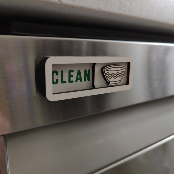 Clean Dirty Dishwasher Sign - Etsy