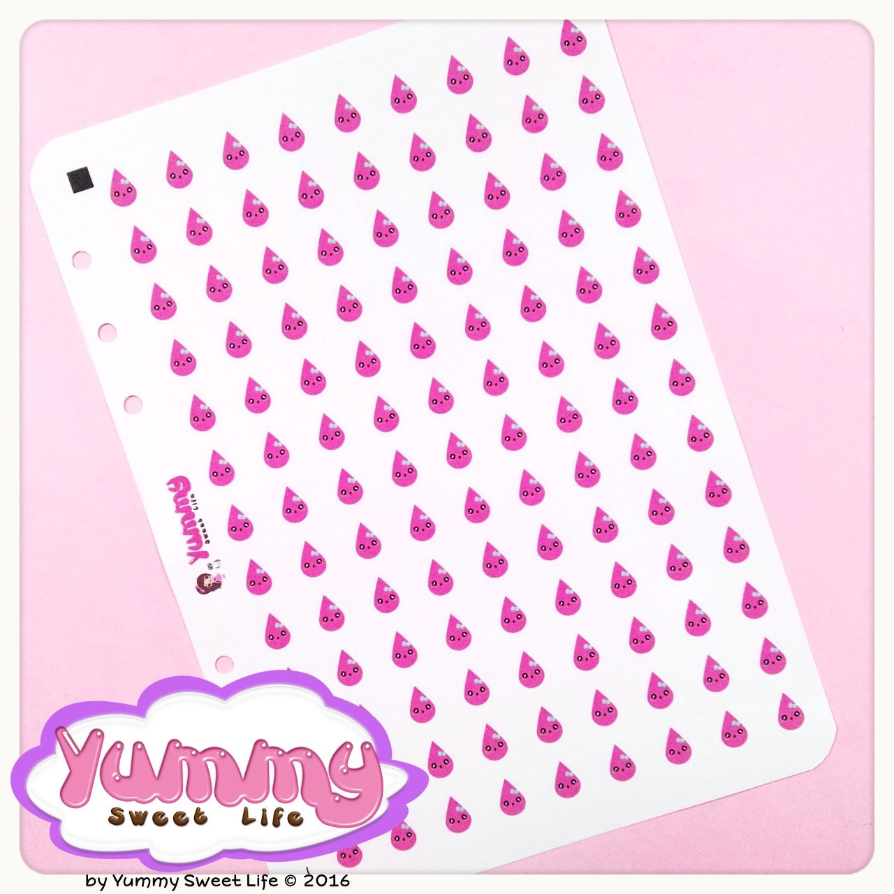Period Tracker Stickers – Printable Kawaii A5 Sticker Sheet • Menstrual ...