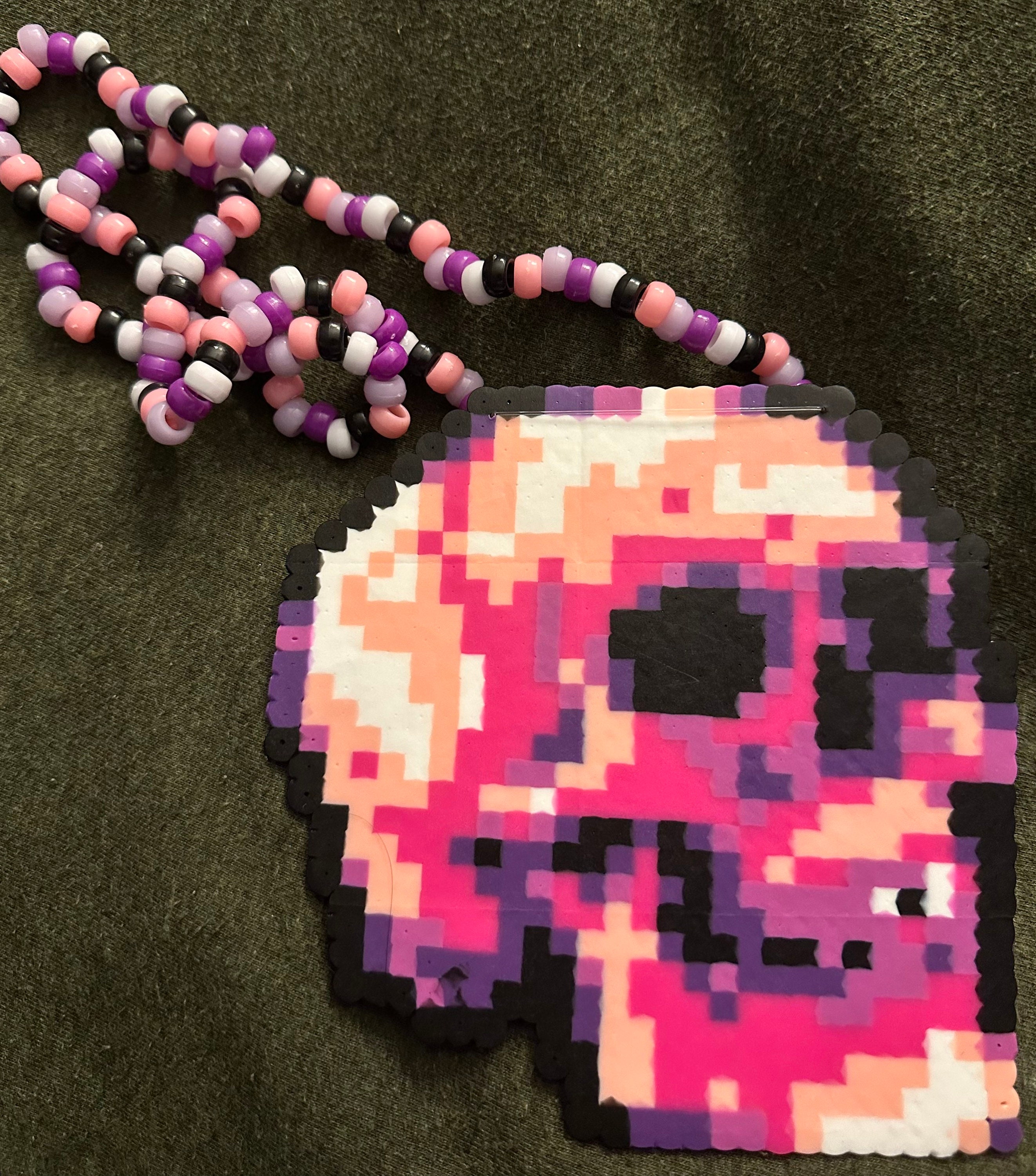 Skull Perler Necklace - Etsy