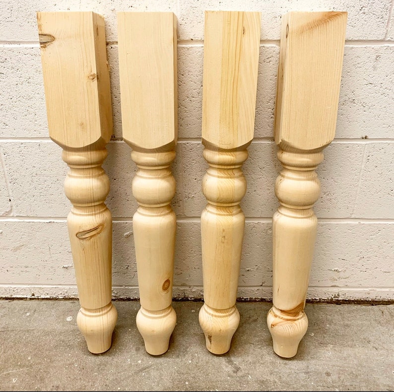 Farmhouse Table Legs Pine | Etsy