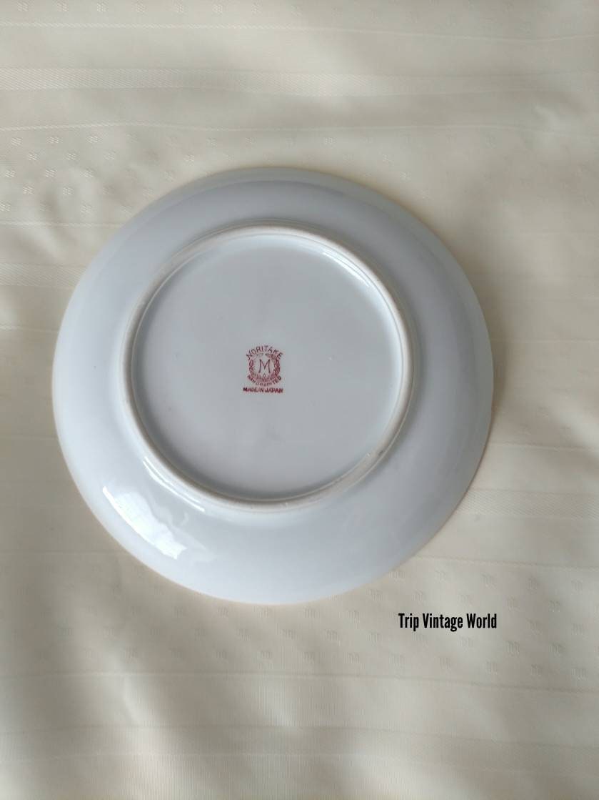 Noritake M Marked Small Cake Plate Serving Dish Side Handle Fruit ...