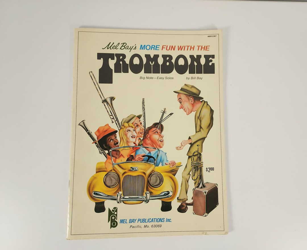 Vintage Mel Bay Trombone Music Book: Easy Solos - Etsy