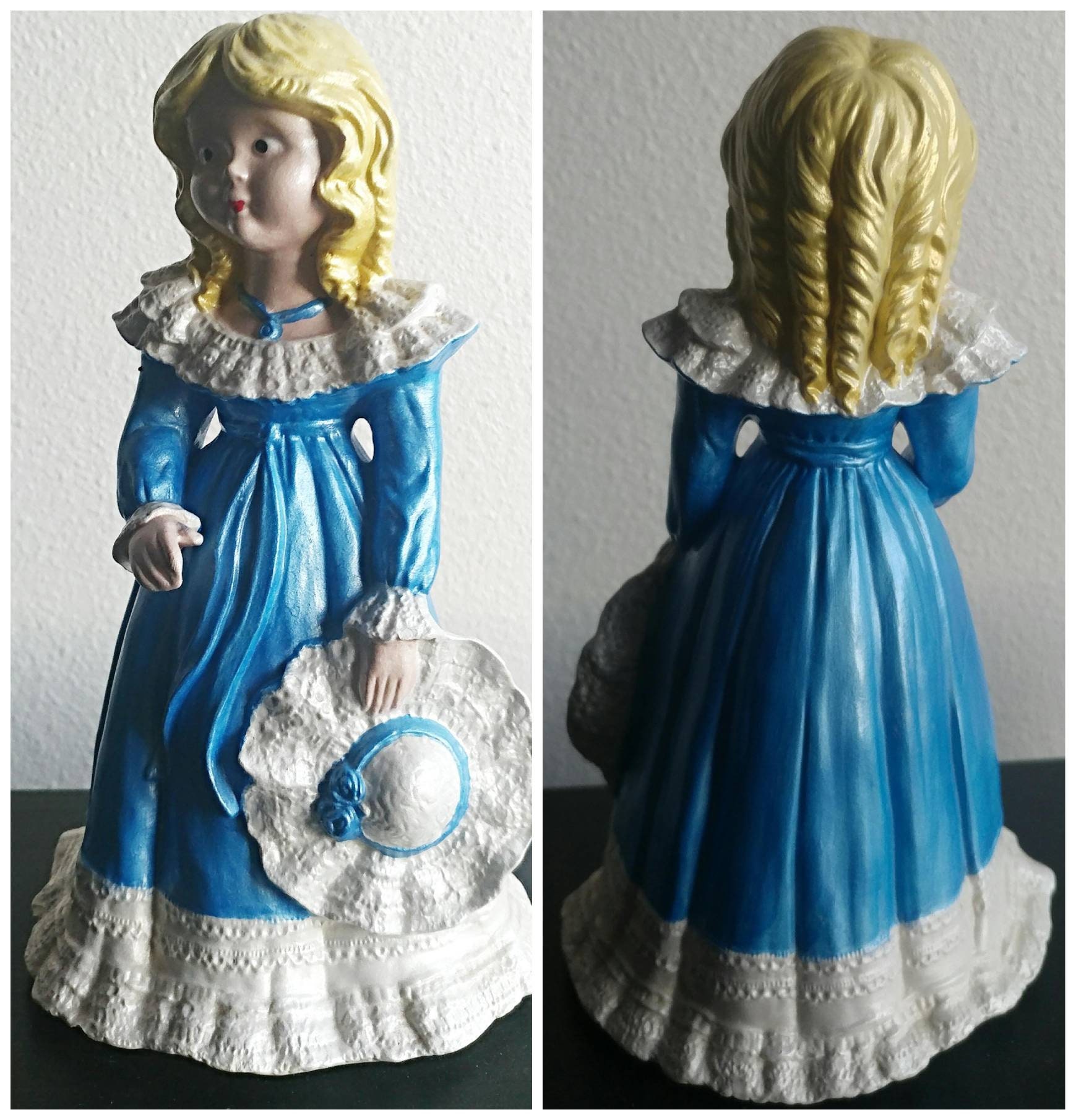 Vintage Hand-painted Ceramic Girl Figurine: Southern Belle Decor - Etsy