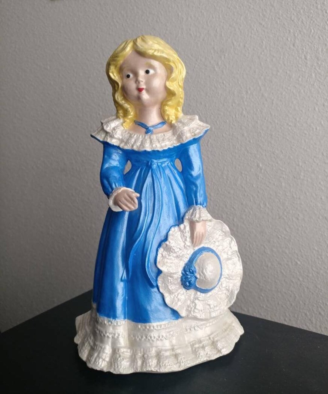 Vintage Hand-painted Ceramic Girl Figurine: Southern Belle Decor - Etsy