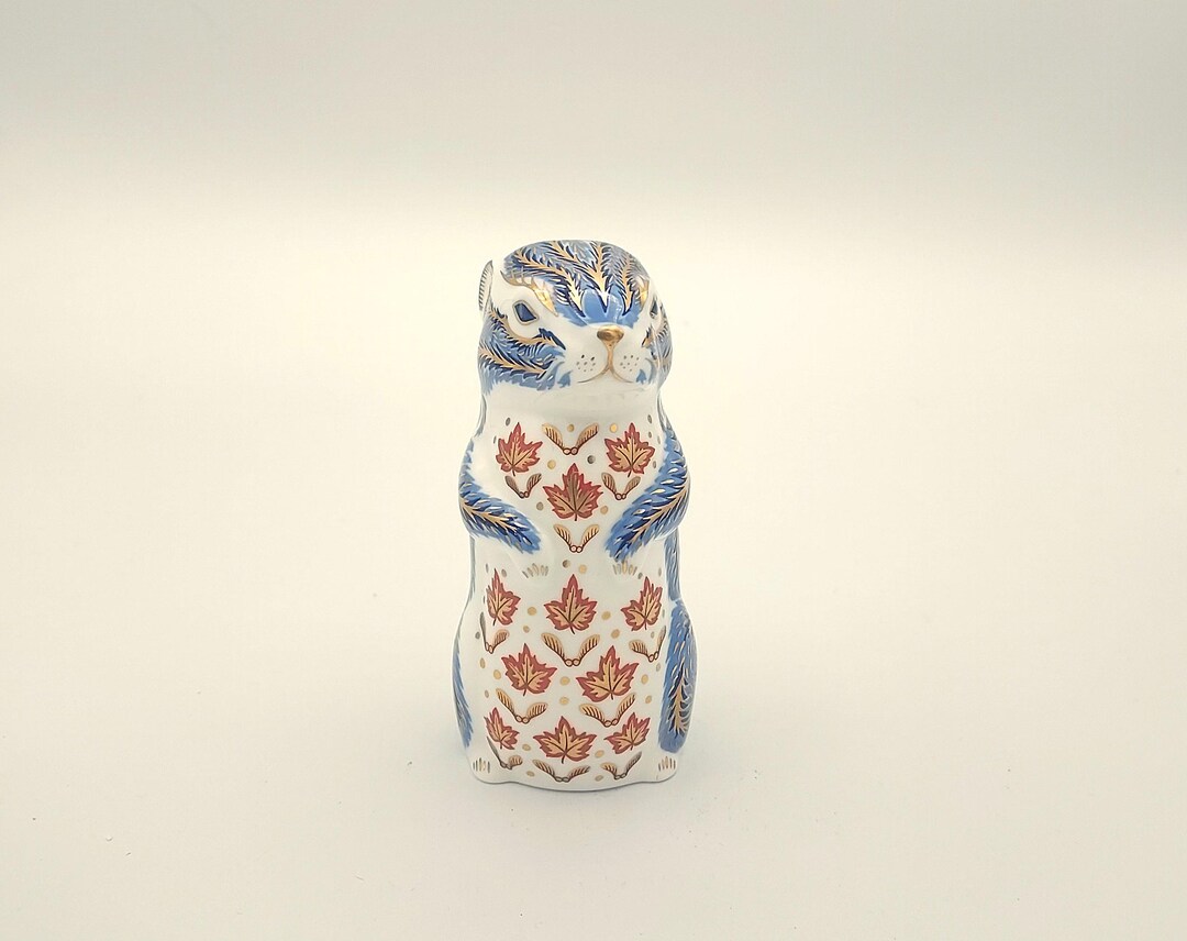 Vintage Royal Crown Derby Chipmunk Bone China England Imari ...