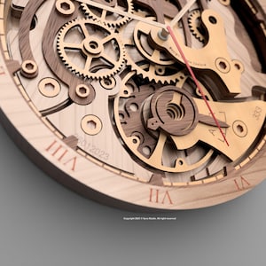 Gear Clock V1 | Laser Cut Files for Creating Multilayer Wall Art Clock ...
