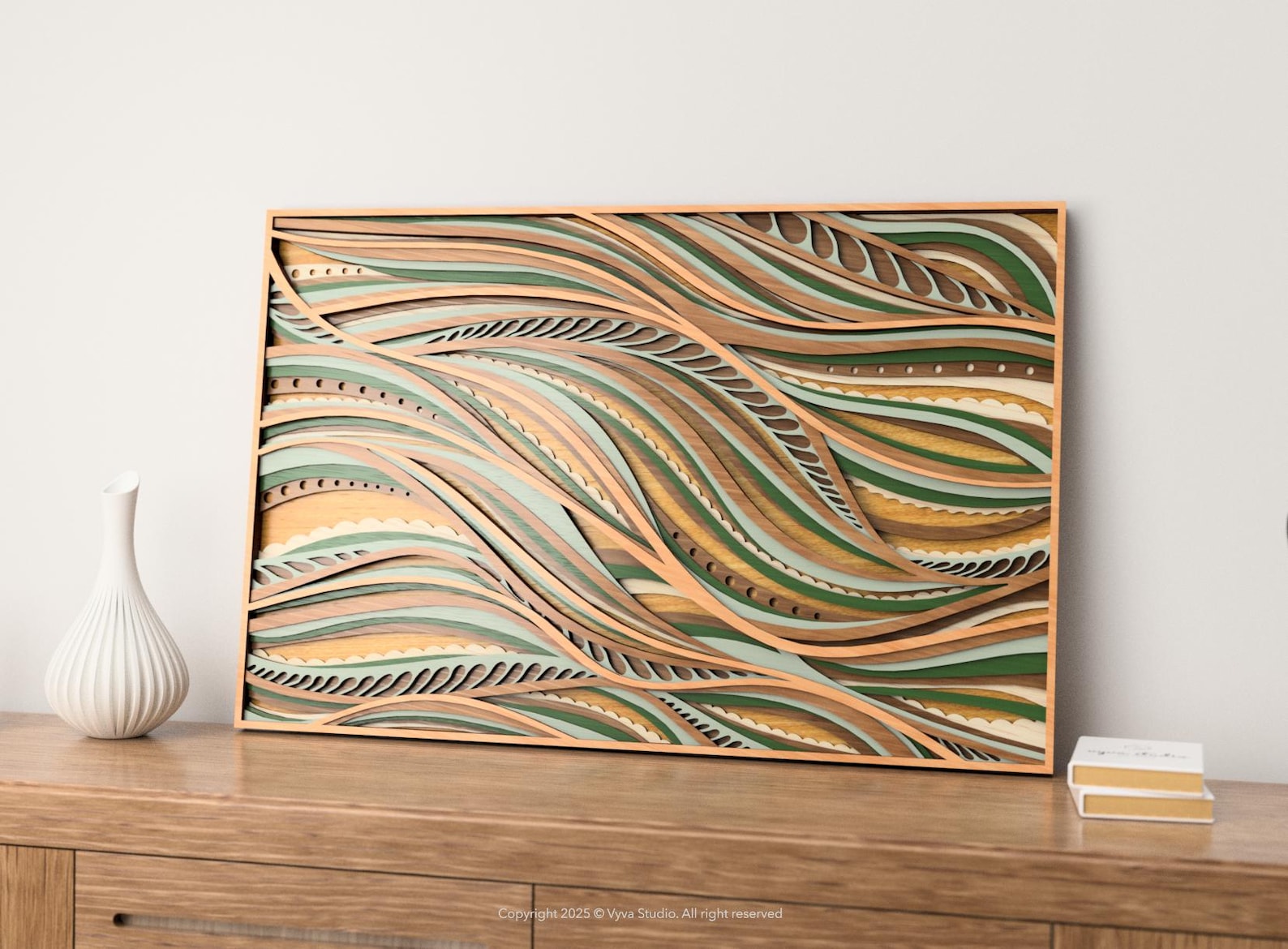 3D Flow Wall Art: Layerd Laser Cut File SVG (digital Download) - Etsy