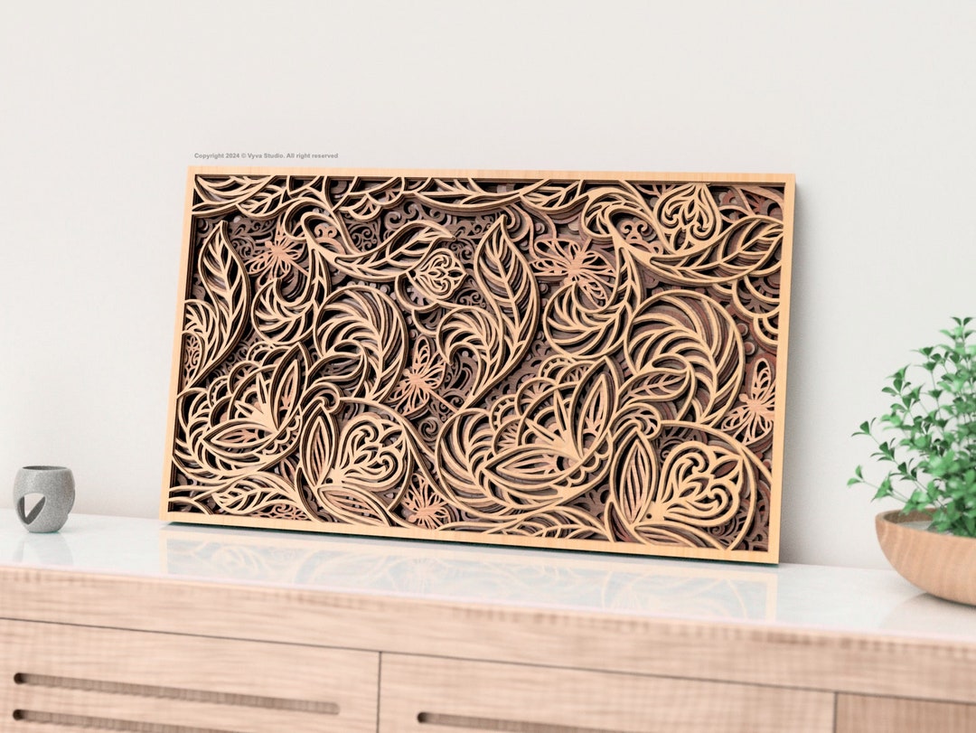 Cutting Machine Files for Creating Multilayered 3D Mandala Wall Art ...