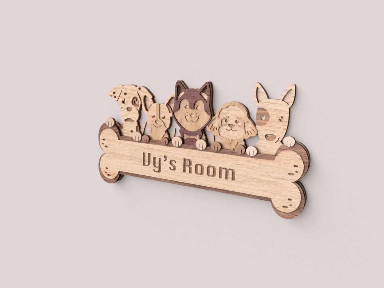 Name Plate for Wall or Door Svg Laser Cut Files for Creating - Etsy