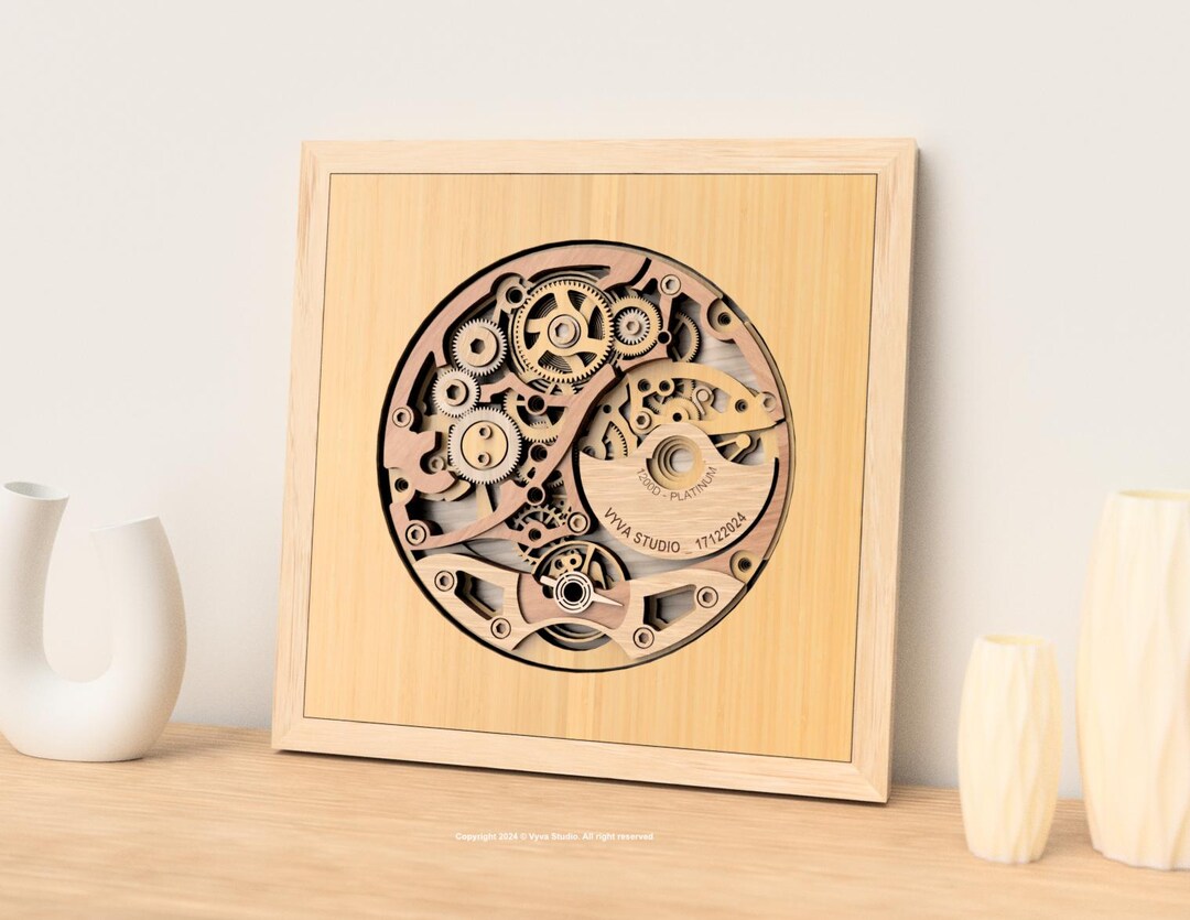 Buy The Timepiece Digital Cutting Template for Creating 3D Multilayer ...