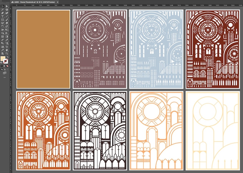 Layered Cathedral Portal Wall Art Laser Cut SVG | Intricate ...
