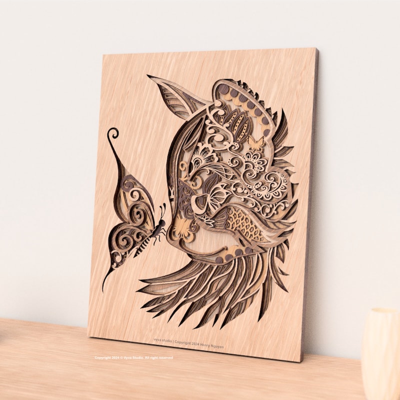 Mandala Design Cat - Etsy UK