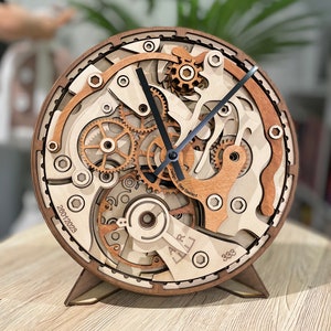 Gear Clock V0 | Laser Cut File for Creating 3D Mechanical Clock ...