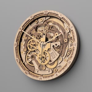 Horloge à engrenages V2 | Fichiers découpés au laser pour créer des ...