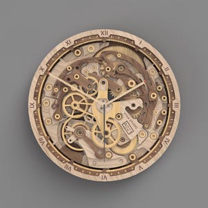 Horloge à engrenages V2 | Fichiers découpés au laser pour créer des ...