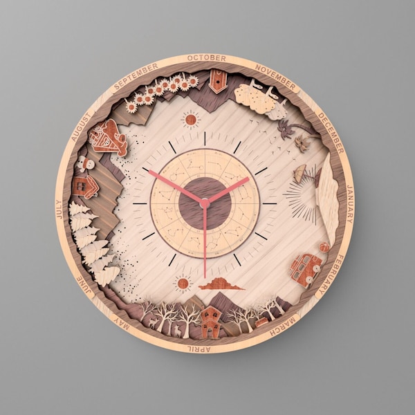 Laser Cut Clock - Etsy